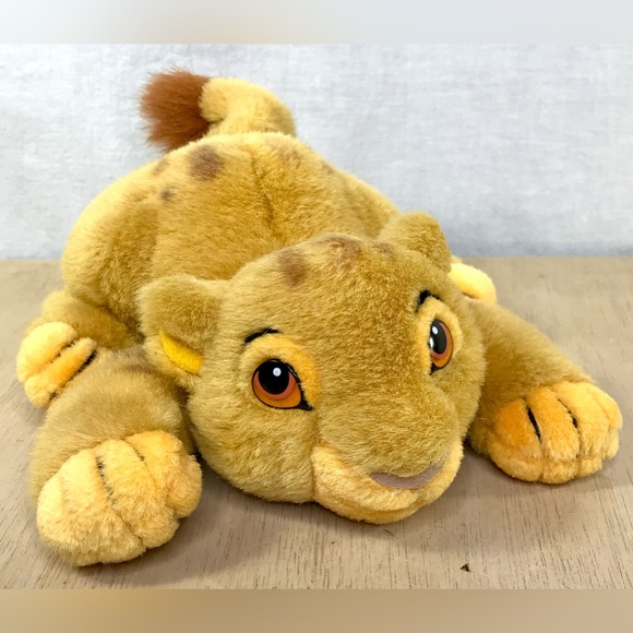 Disney | Toys | The Lion King Plush Pouncing Baby Simba Disneyland Walt ...